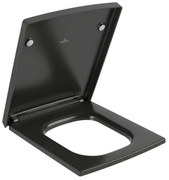 Villeroy & Boch Memento 2.0 - WC sedátko, SoftClosing, QuickRelease, Pure Black 8M24S1R7