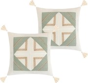 Bellatex Povláček PERU SET 2ks 40x40 cm Natur 11