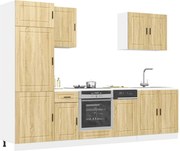 7dílná sada kuchyňských skříněk "Porto" dub sonoma, konstrukční dřevo 3314784
