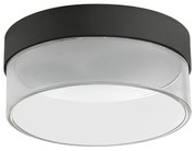 Linea Light 90297 Crumb, černé moderní stropní svítidlo, 15W LED 3000K, prům. 15,4cm
