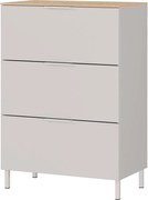 Krémová matná skříňka 68x98x40 cm Savoca – Germania