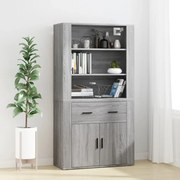 Skříň highboard šedá sonoma kompozitní dřevo