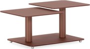 Skleněný konferenční stolek v terakotové barvě 54x115 cm Elvi – Marckeric
