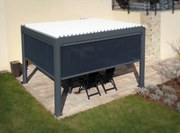 Nábytek Texim Bioklimatická pergola NOELA PREMIUM 3x4m antracit Barva lamel: Bílá