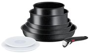 Tefal - Sada nadobí 8 ks INGENIO BLACK STONE