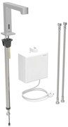 Geberit Brenta - Elektronická umyvadlová baterie, síťové napájení, easy to clean, kartáčovaný nerez 116.172.SN.1
