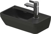 Duravit D-Neo - Umývátko 40x22 cm, bez přepadu, otvor pro baterii vpravo, antracit 0739401341