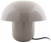 Šedá stolní lampa s kovovým stínidlem (výška 25 cm) Fat Mushroom – Leitmotiv
