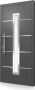 Splendoor Hliníkové vchodové dveře Moderno M410/P, antracitová metalíza, 110 L