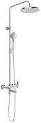 Ravak - Sprchový set DS 092.00 s vanovou baterií, 25 cm, 3 proudy, chrom X07P642