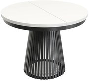 Rozkládací stůl Garda černý/Alpská bílá