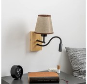 Brilagi - LED Nástěnná lampa NUBILA WOOD 1xE27/25W/230V + LED/3W dub/hnědá