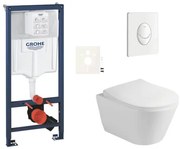 Závěsný wc set do lehkých stěn / předstěnová montáž Glacera Ava SIKOGRSAVASASH0