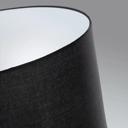 Černá stojací lampa s textilním stínidlem (výška 157 cm) Ikia – Kave Home
