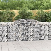 Klenuté gabionové koše 13ks 300x50x100/120cm pozinkované železo 3146712