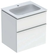 Geberit iCon - Skříňka s umyvadlem, 60x63x48 cm, lesklá bílá 502.335.01.2
