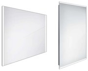 Nimco Zrcadla - Zrcadlo s LED osvětlením, 80x70 cm, hliník ZP 11003