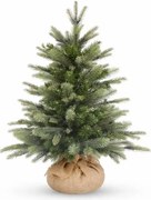 Umělý vánoční stromek 80 cm, smrček Penny s 2D a 3D jehličím v jutovém obalu