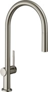 Hansgrohe M54, dřezová baterie Talis s výsuvnou koncovkou, sBox, vzhled nerezavějící oceli 72803800