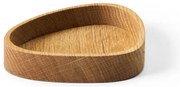 Dekorativní dřevěný úložný box v přírodní barvě 14x12,5x3 cm Curve S – LIND DNA