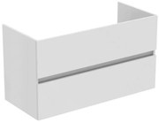 Ideal Standard Eurovit+ - Umyvadlová skříňka, 55x100x44 cm, 2 zásuvky, lesklá bílá R0265WG
