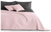 Růžovo-černý oboustranný přehoz z mikrovlákna DecoKing Axel, 260 x 280 cm