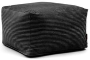 Černý manšestrový sedací vak Softbox MooG – SLOWDOWN