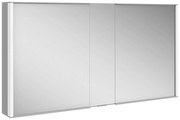 Keuco Royal Match - Zrcadlová skříňka s LED osvětlením, 130x70x16 cm, stříbrný elox 12805171311