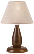 Stolní lampa PERA 1xE27/60W/230V tmavě hnědá/buk