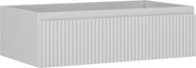 Mexen Rivel, koupelnová skříňka 80 cm, 1 zásuvka, drážkovaná, šedá matná, 91A20-08023-1-BF62