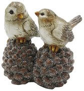 Autronic Ptáčci na šiškách, podzimní dekorace 7x10 cm