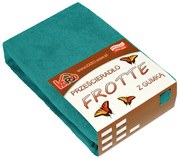 Froté prostěradlo s gumou 60x120 tyrkysové tmavé 016 silné 200g/m2 KARO