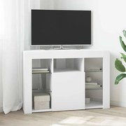vidaXL Rohový LED TV stojan 100x40x68cm Kompozitní dřevo [889794] Barva: Bílá
