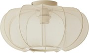 Krémové stropní svítidlo s textilním stínidlem ø 40 cm Plumalia – Light & Living
