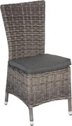 DEOKORK Ratanové křeslo jídelní BORNEO LUXURY (šedá)