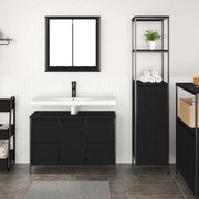 Sada koupelnového nábytku 2 ks Černý dub 36 x 35 x 165 cm 3328374