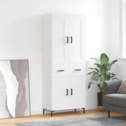 Skříň highboard bílá 69,5 x 34 x 180 cm kompozitní dřevo 3199873