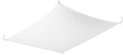 Stropní svítidlo Luna, 1x bílé textilní stínítko, (80 cm)
