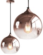 Toolight Skleněné stropní svítidlo APP 313-1CP z růžového zlata