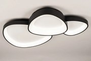 Stropní designové LED svítidlo Organic Black 90