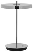 LED stmívatelná stolní lampa ve stříbrné barvě s kovovým stínidlem (výška 31 cm) Asteria Move – UMAGE