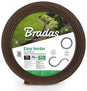 Bradas Plastový obrubník 40mm 10m s kolíky Brown EASY BORDER