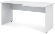 Ergonomický stůl Impress 160 x 90 cm, pravý, bílá