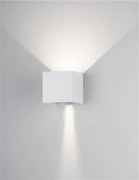 NV 747406 Venkovní nástěnné svítidlo COMO bílý hliník LED 2x3W 3000K 220-240V nastavitelný úhel 0-90st. IP54 - NOVA LUCE
