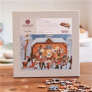 Dřevěné puzzle Josef Lada Betlém