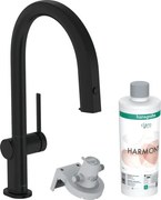 Hansgrohe Aqittura dřezová baterie bez výpusti matná černá 76800670