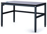 Antistatický dílenský ESD stůl, 1200x800x745-985 mm, nastavitelné podnoží