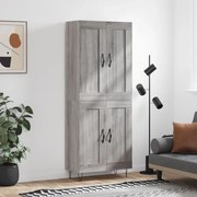 Skříň highboard šedá sonoma 69,5 x 34 x 180 cm kompozitní dřevo