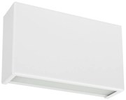 Linea Light 8255M Box_W, bílé nástěnné svítidlo se svícením nahoru/dolů, 10W LED 2700K, délka 13,9cm