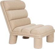 Béžové křeslo z textilie bouclé Fern – Dutchbone